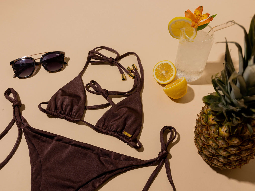Honeymoon Bay Bikini Top - Spicy Chocolate – NakedSummer